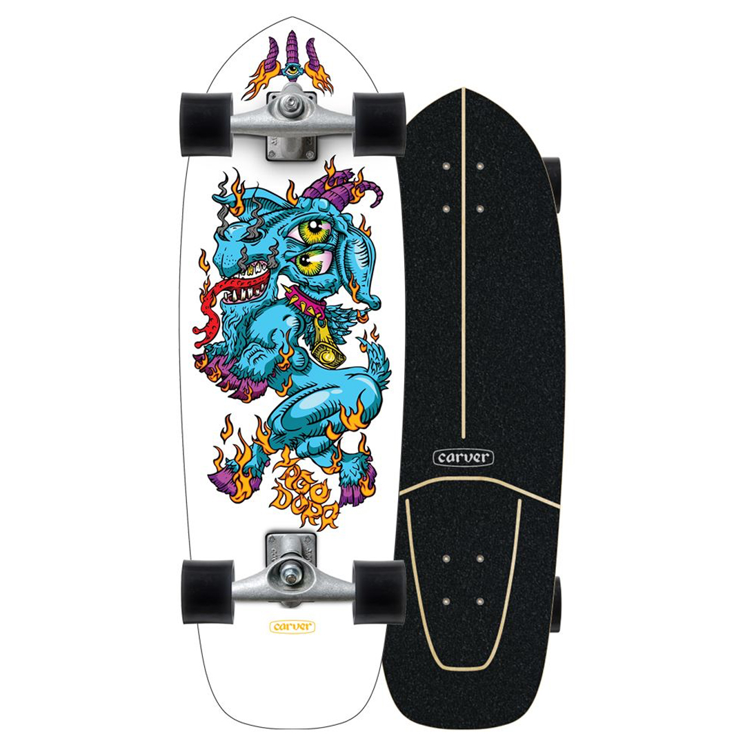 Carver - 30.75'' Yago Fire Goat CX Raw Surfskate Complete - Surfshop.no